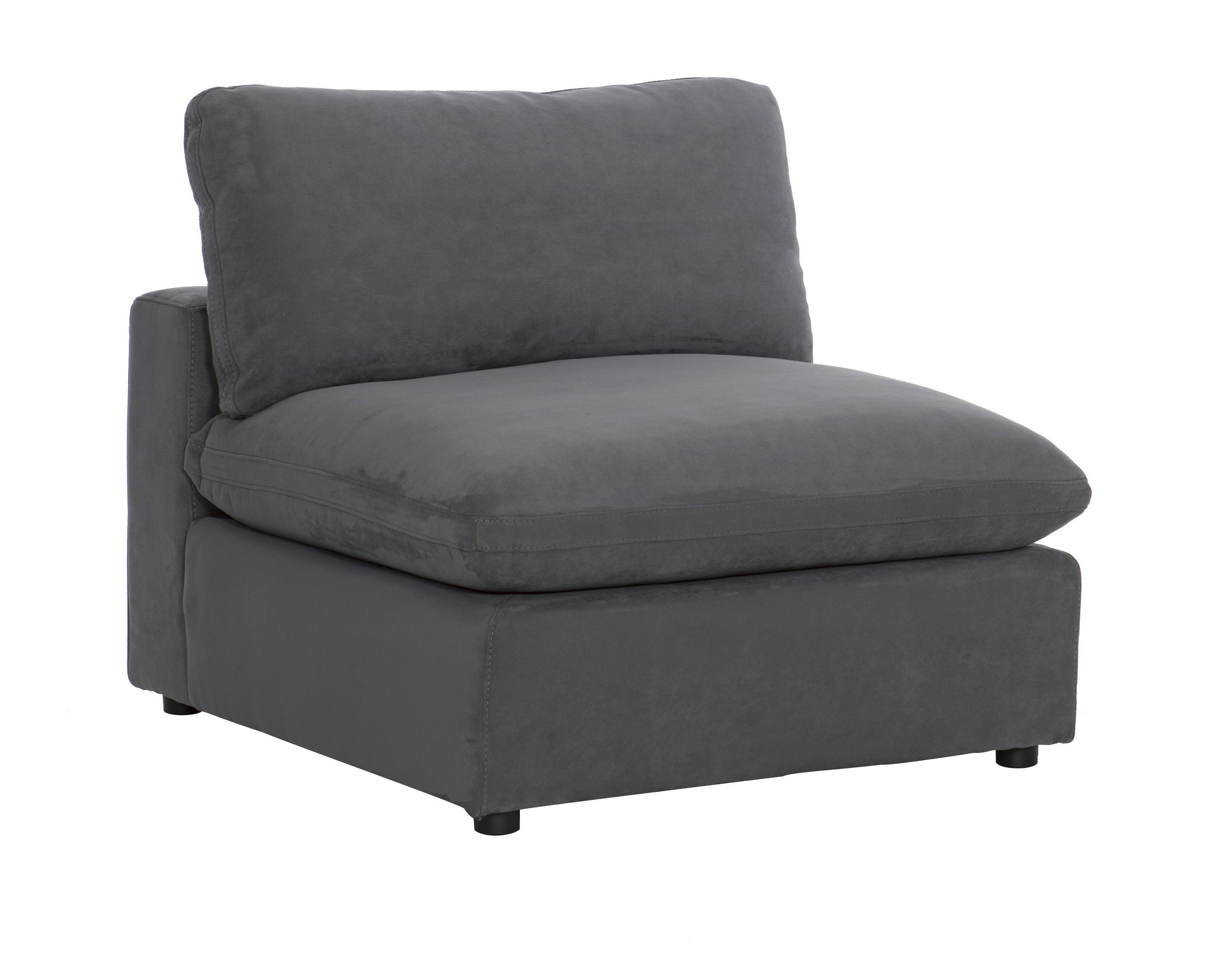 Latitude Run® Jean-Mary Gray Armless Chair | Wayfair