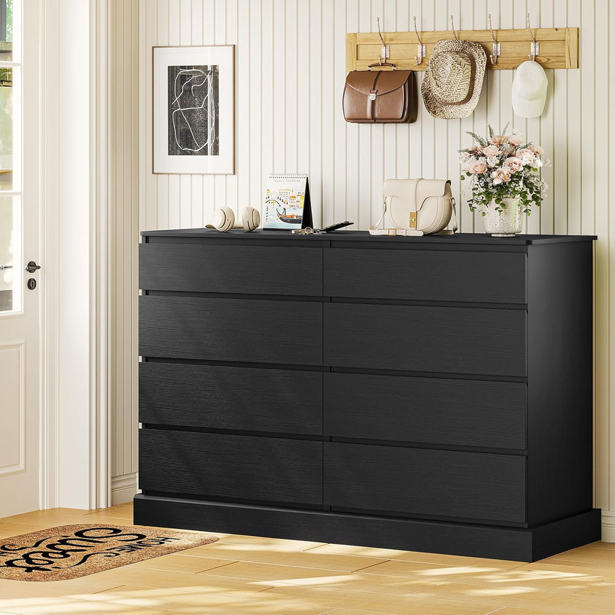 Latitude Run® Dresser For Bedroom, Modern Long Double Dressers With 8 ...