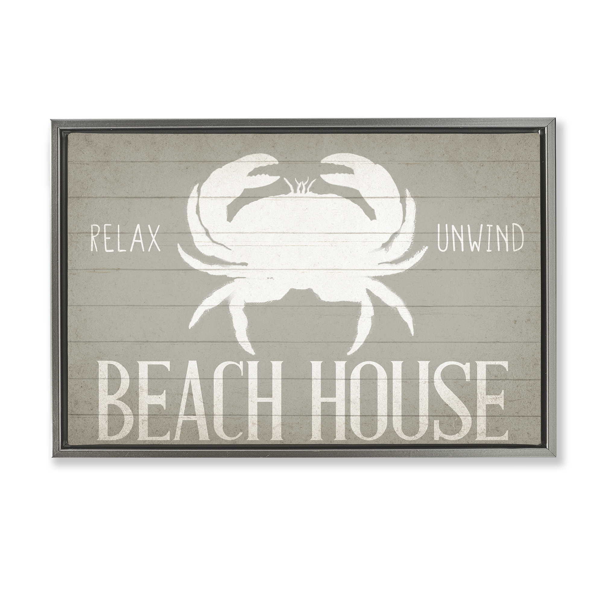 Dovecove Relax Unwind Beach House Floater Canvas Wall Art, design by ...