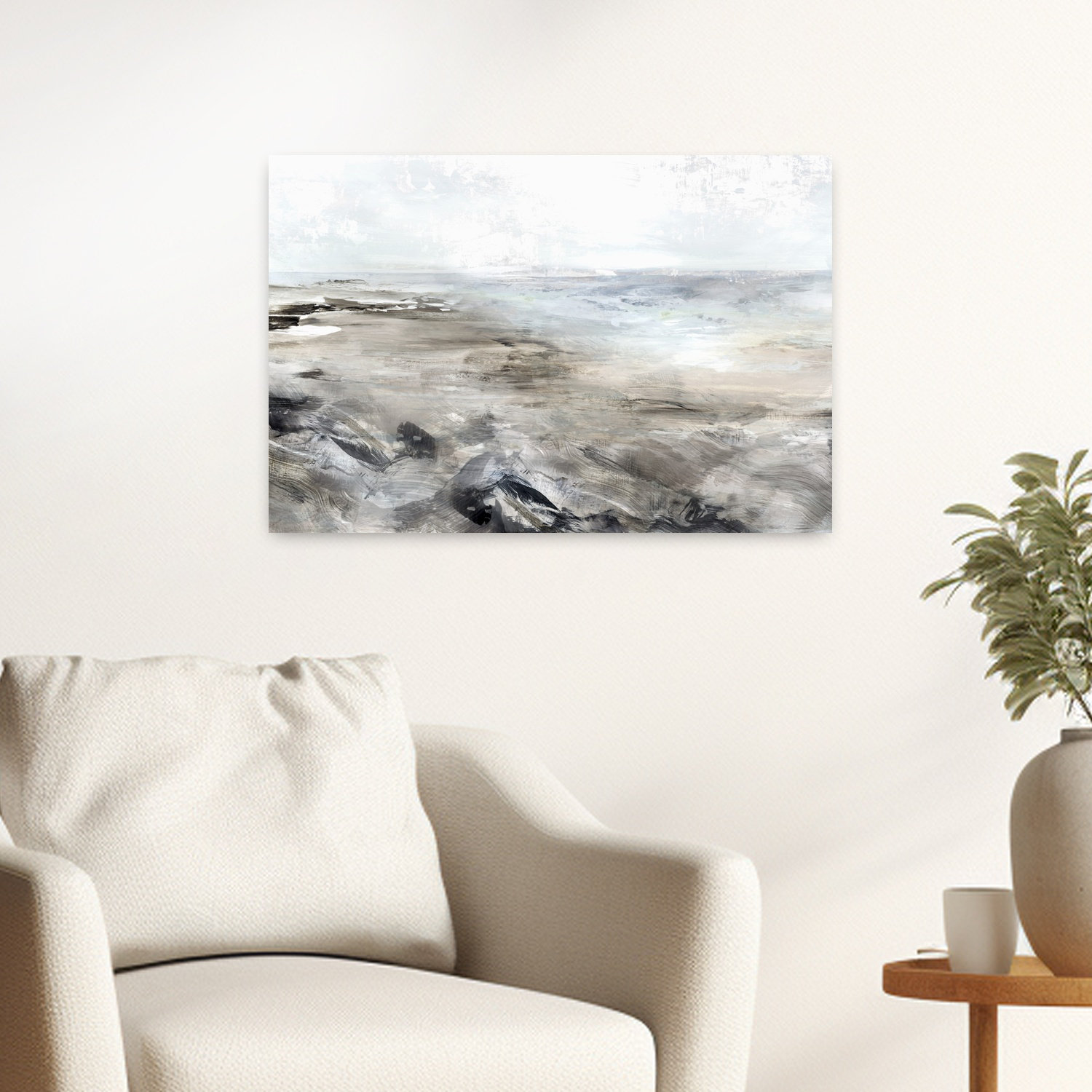 Dovecove Contemporary Art Abstract Ethereal Minimalist Coastal Seascape ...