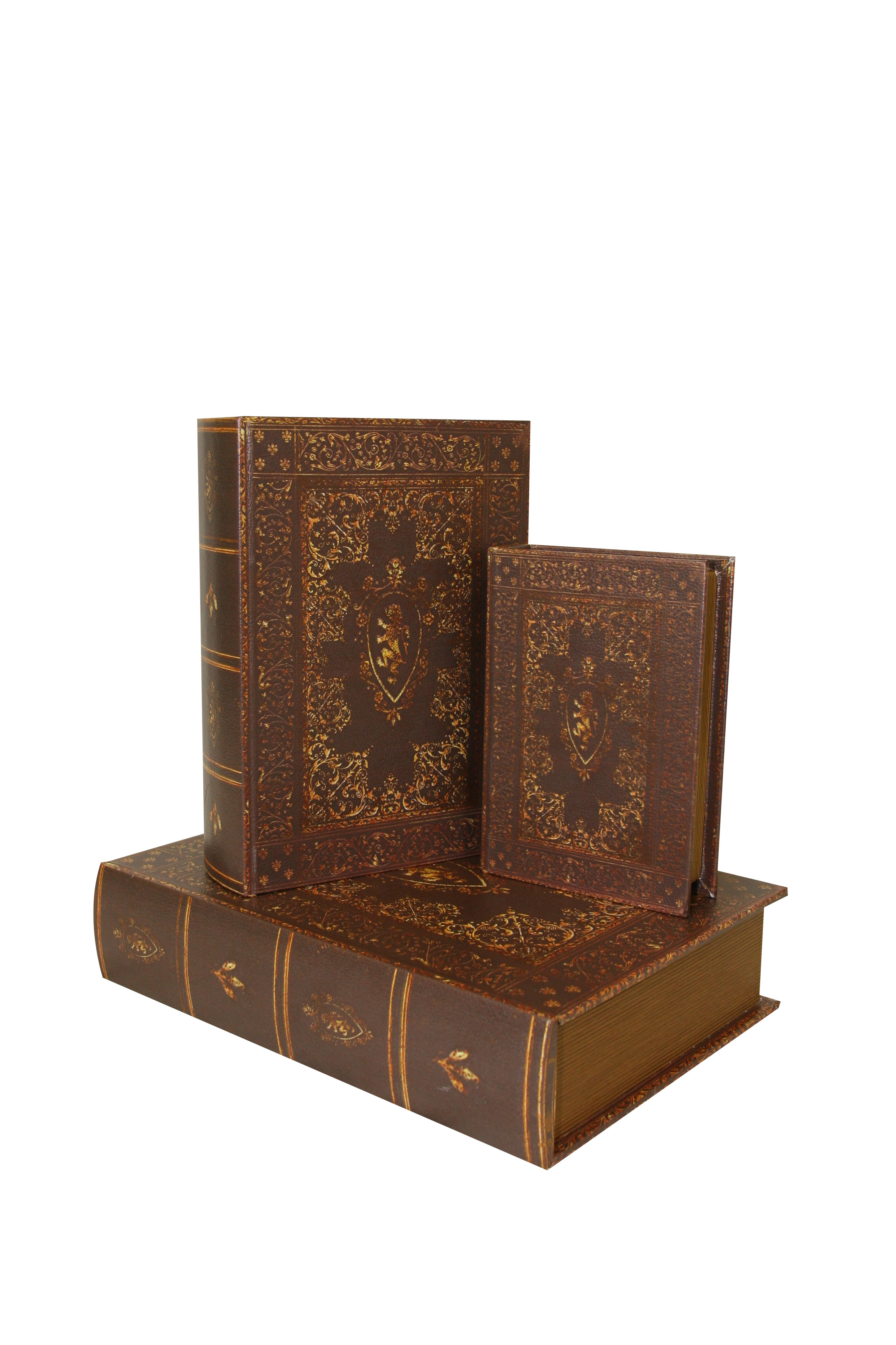 Alcott Hill® Elbdrige 3 Piece Ornate Book Box Set with Magnet & Reviews ...