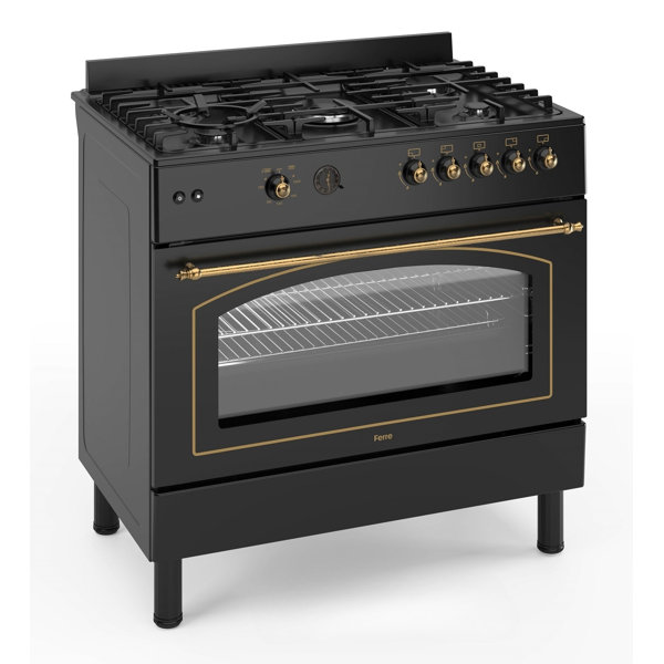 Mercer41 Ferre 90cm Gas Range Cooker With Double Turbo Fan & 5 Burner(1 ...