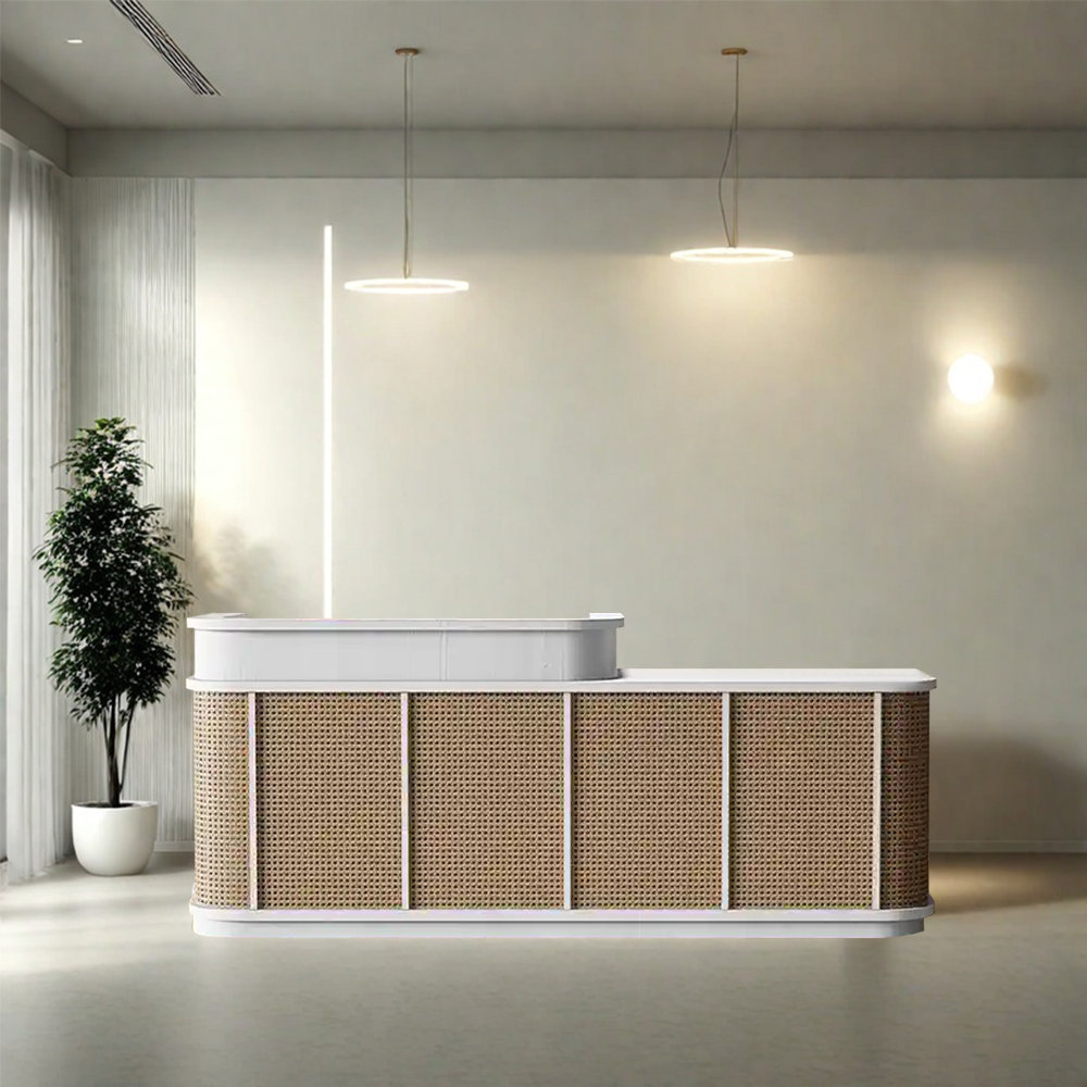 Artistic Soul XKX Premium Furniture Rectangular Modern Front Desk ...