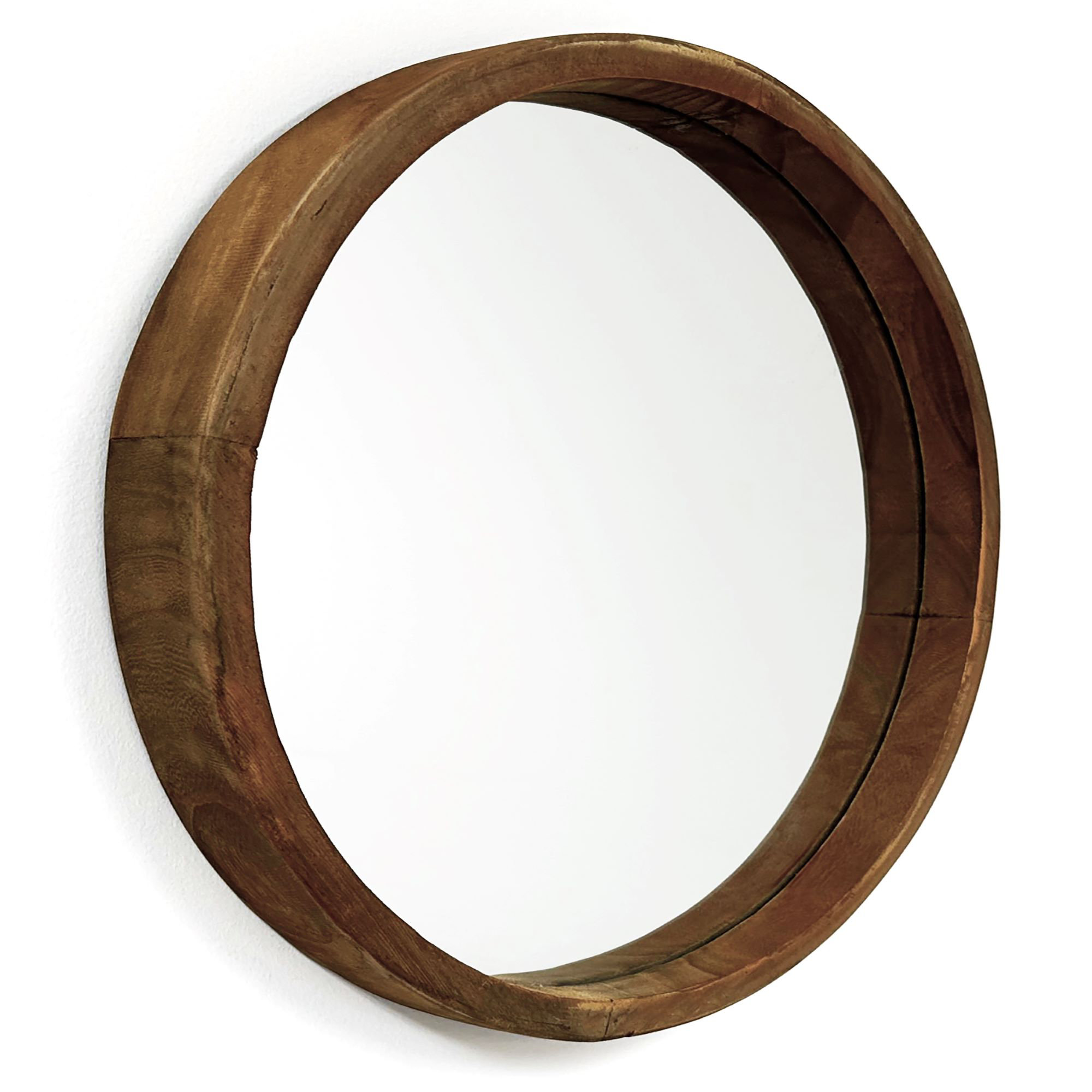 Millwood Pines Tillia Round Wood Wall Mirror & Reviews - Wayfair Canada
