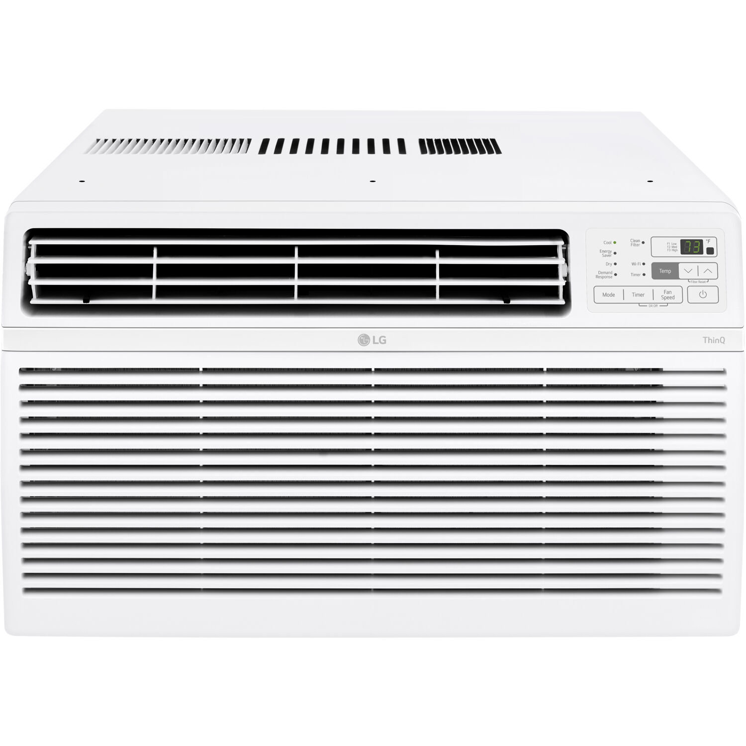 LG 12,000 BTU 115V Window-Mounted Air Conditioner with Wi-Fi Control ...