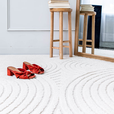 Wade Logan® Ayjah Cream Rug & Reviews | Wayfair