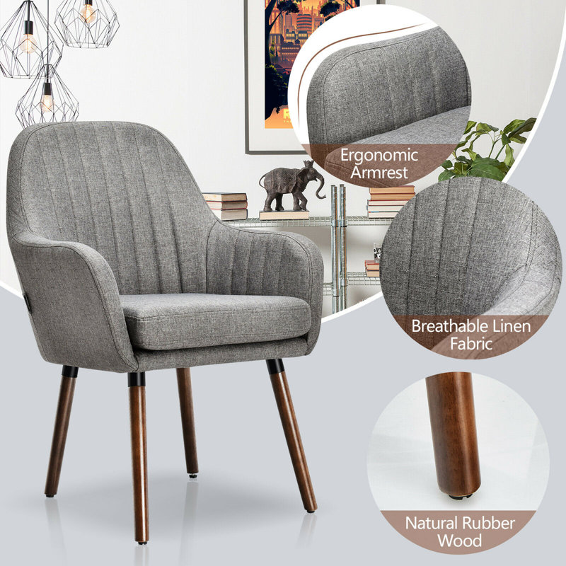 Corrigan Studio® Brownett Upholstered Armchair & Reviews | Wayfair