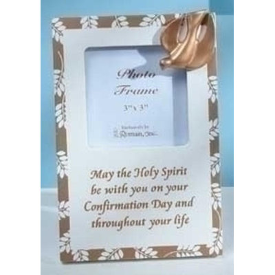 The Holiday Aisle® Religious Gold Confirmation 3" x 3" Photo Frames ...