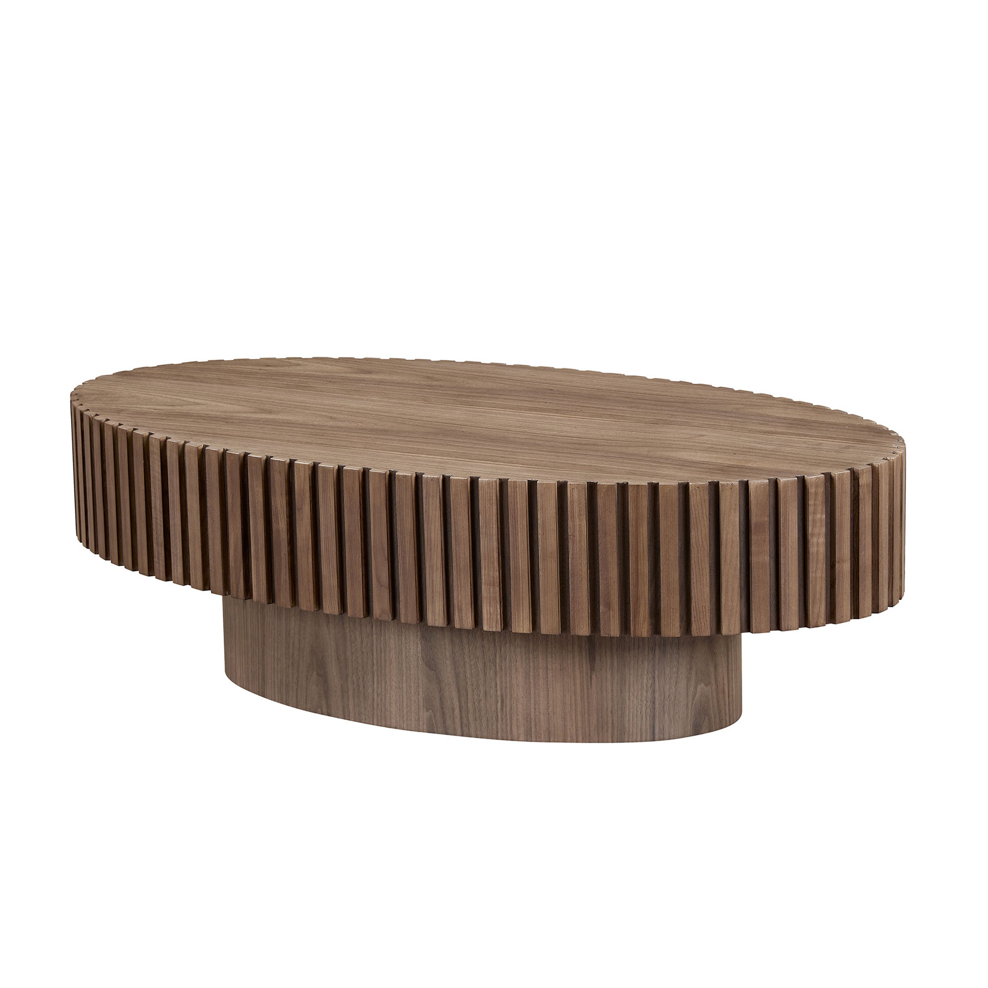 George Oliver Modern Handcraft Drum Coffee Table Length 43.7 Inch ...
