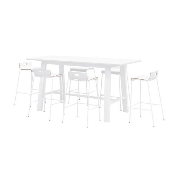 KFI Studios Midtown- Jive Set 36" L Rectangular Breakroom Table and ...