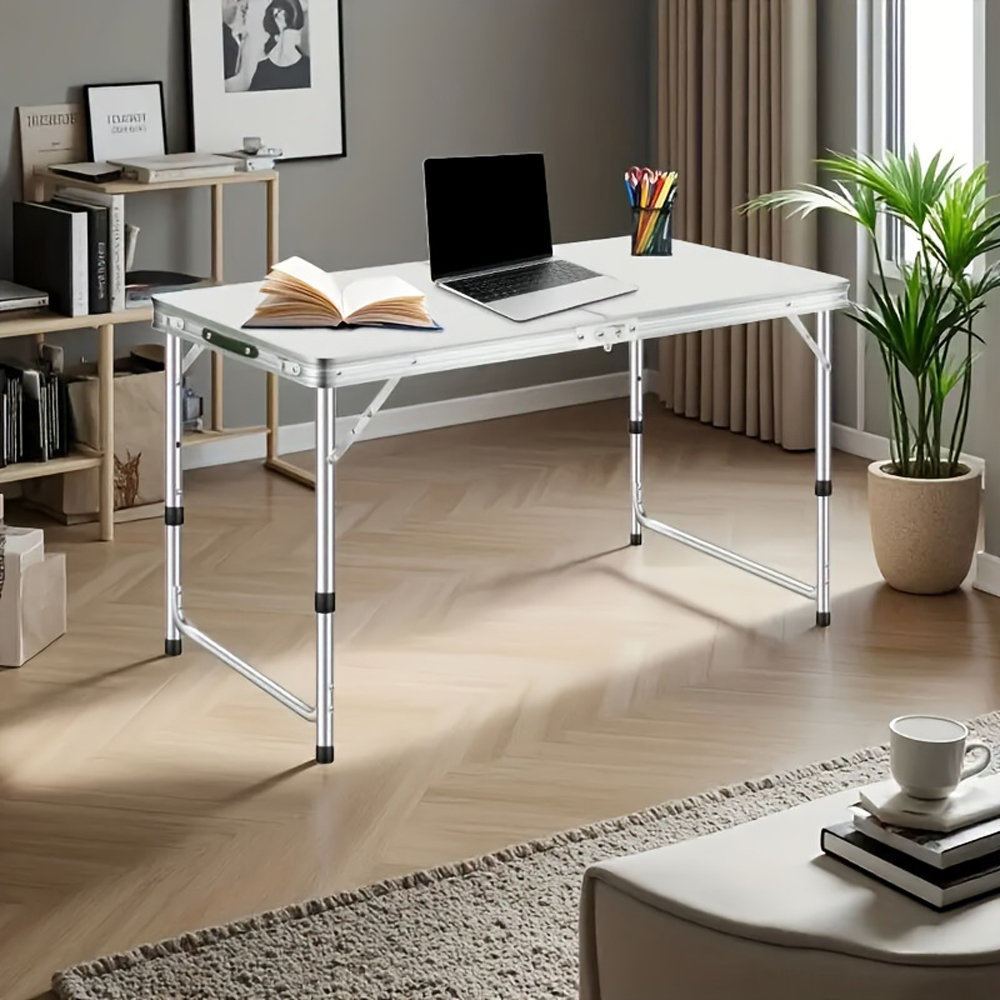 Arlmont & Co. Outdoor Folding Table, Camping Table, Portable Light ...