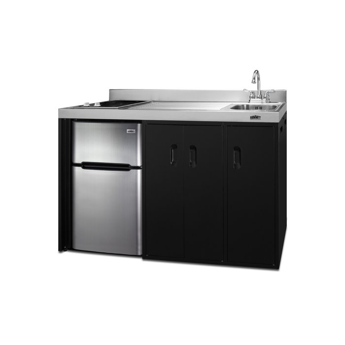 Summit Appliance All-In-One Combo Kitchens 3.2 Cubic Feet Kitchenette ...