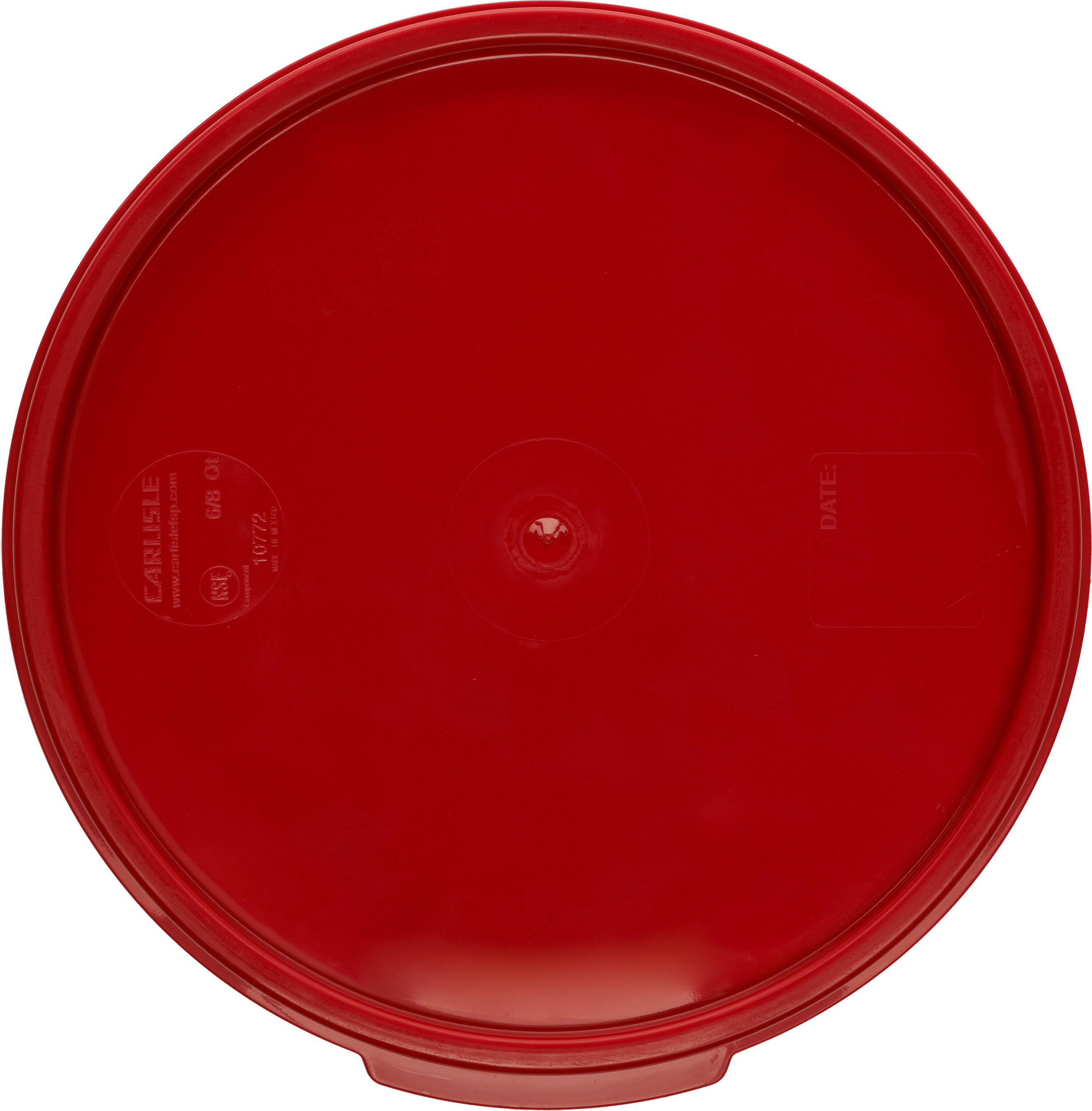 Carlisle Food Service Products Red Circle Plastic Lid | Wayfair
