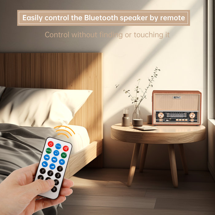 Topteng Portable Decorative Radio with Bluetooth | Wayfair