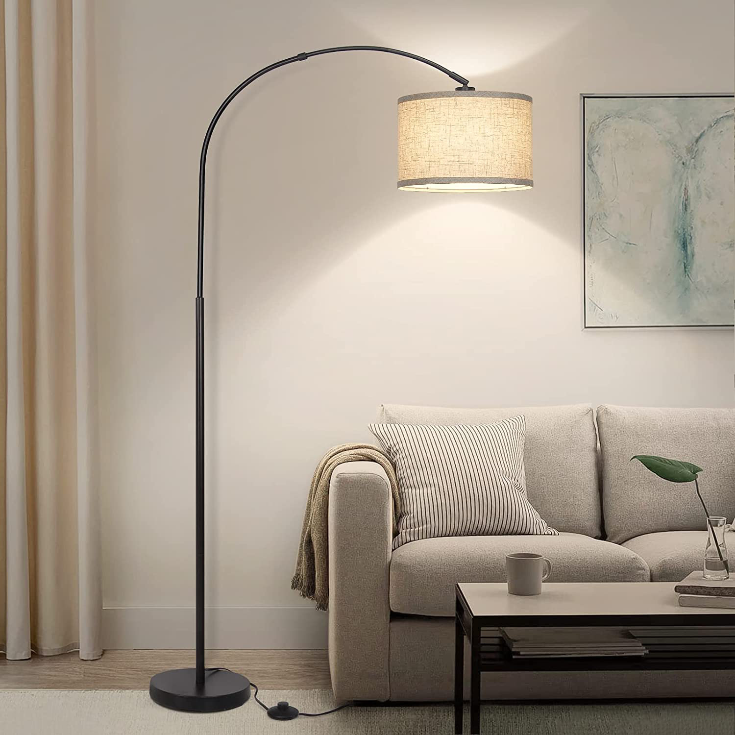 Ebern Designs Korina 71" Arched Floor Lamp & Reviews | Wayfair