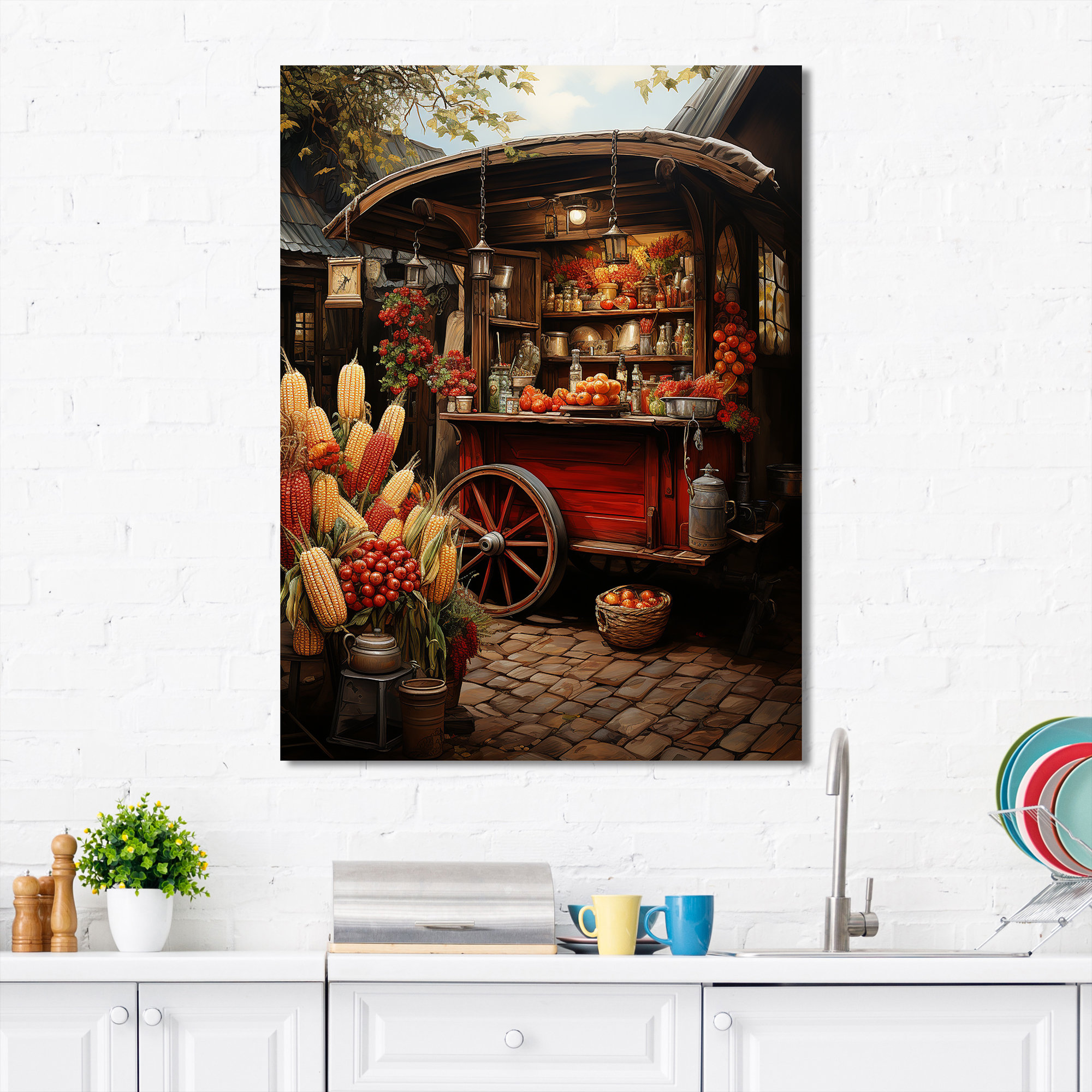 Rosalind Wheeler Brown And Yellow Carnival Popcorn I - Popcorn Wall Art ...
