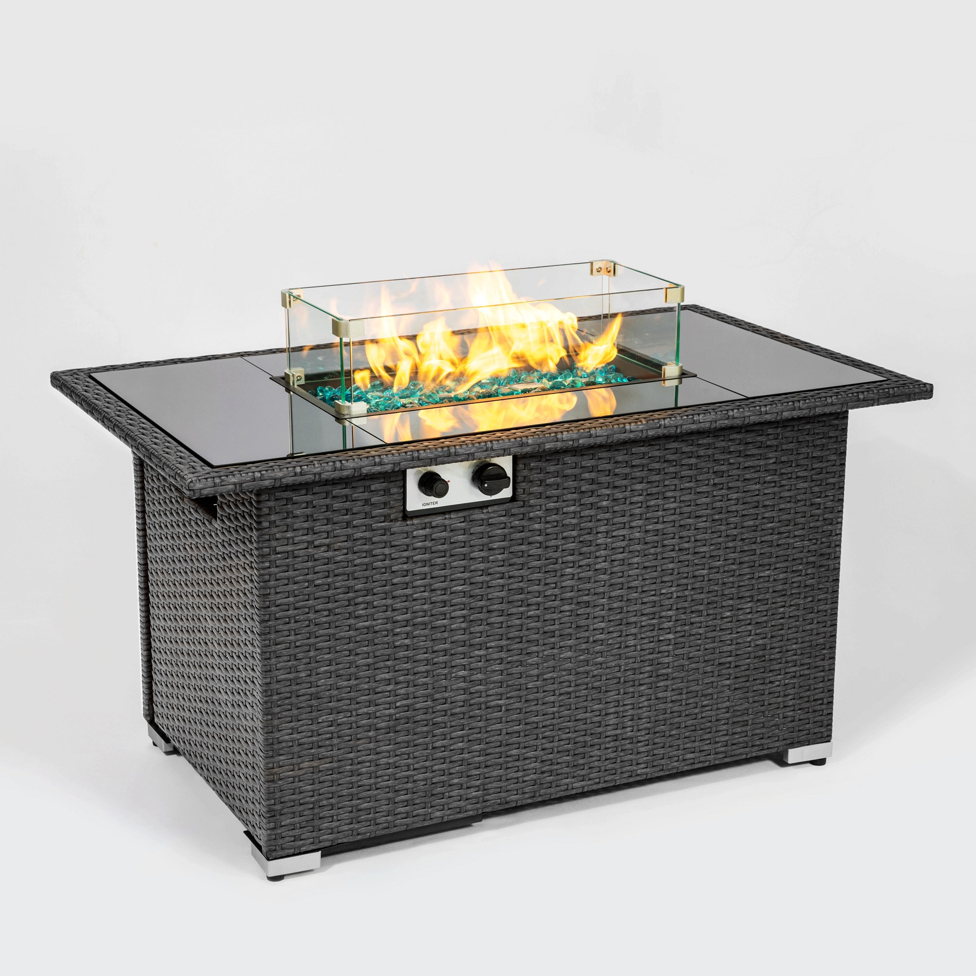 BOMO 44'' x 26'' Rectangle Fire Pit Accessory | Wayfair