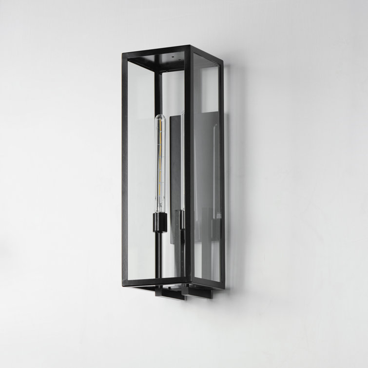 Briana 2 Light Rectangle Outdoor Aluminum Wall Light | Birch Lane