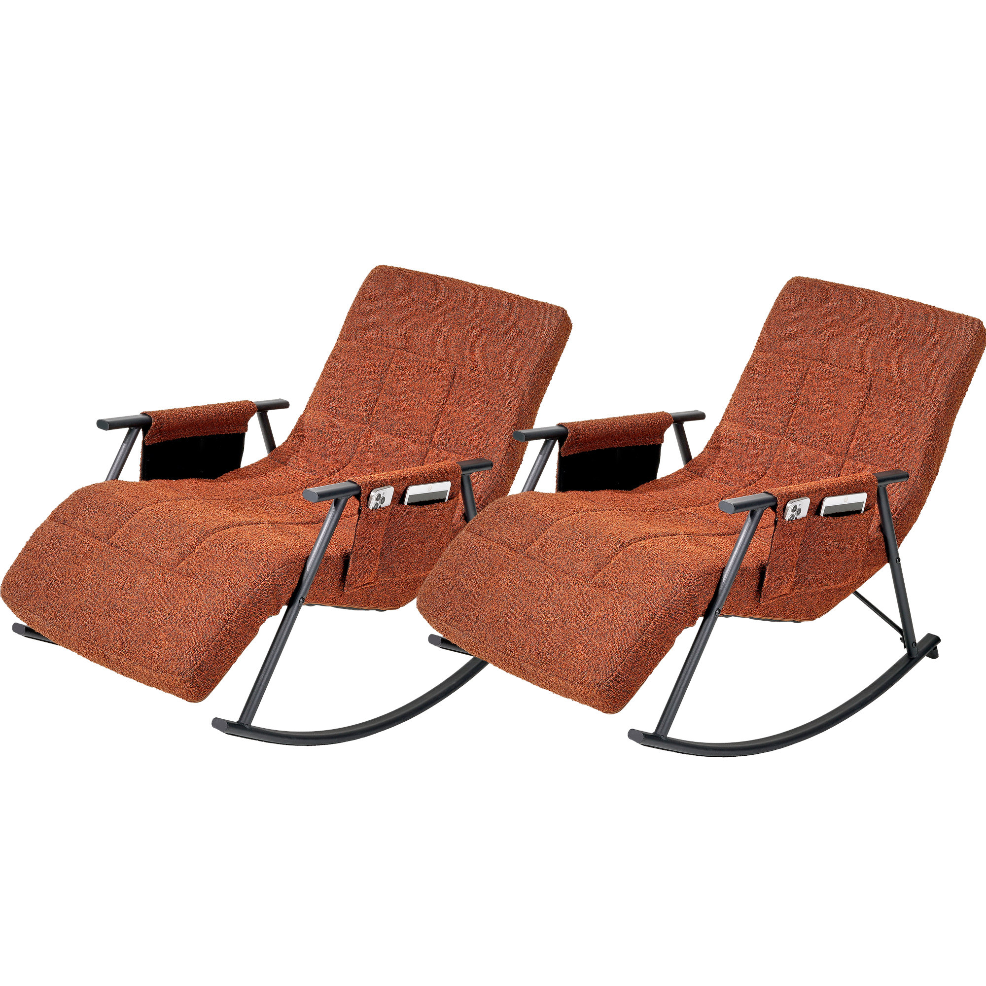 Latitude Run® 2 Pack Nursery Rocking Chairs, Glider Rocker Nursing ...