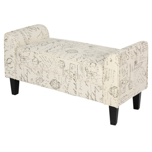 Upholstered White Benches You'll Love | Wayfair