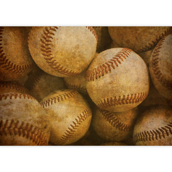 IDEA4WALL Aged Vintage Baseball Background Removable Self Adhesive ...