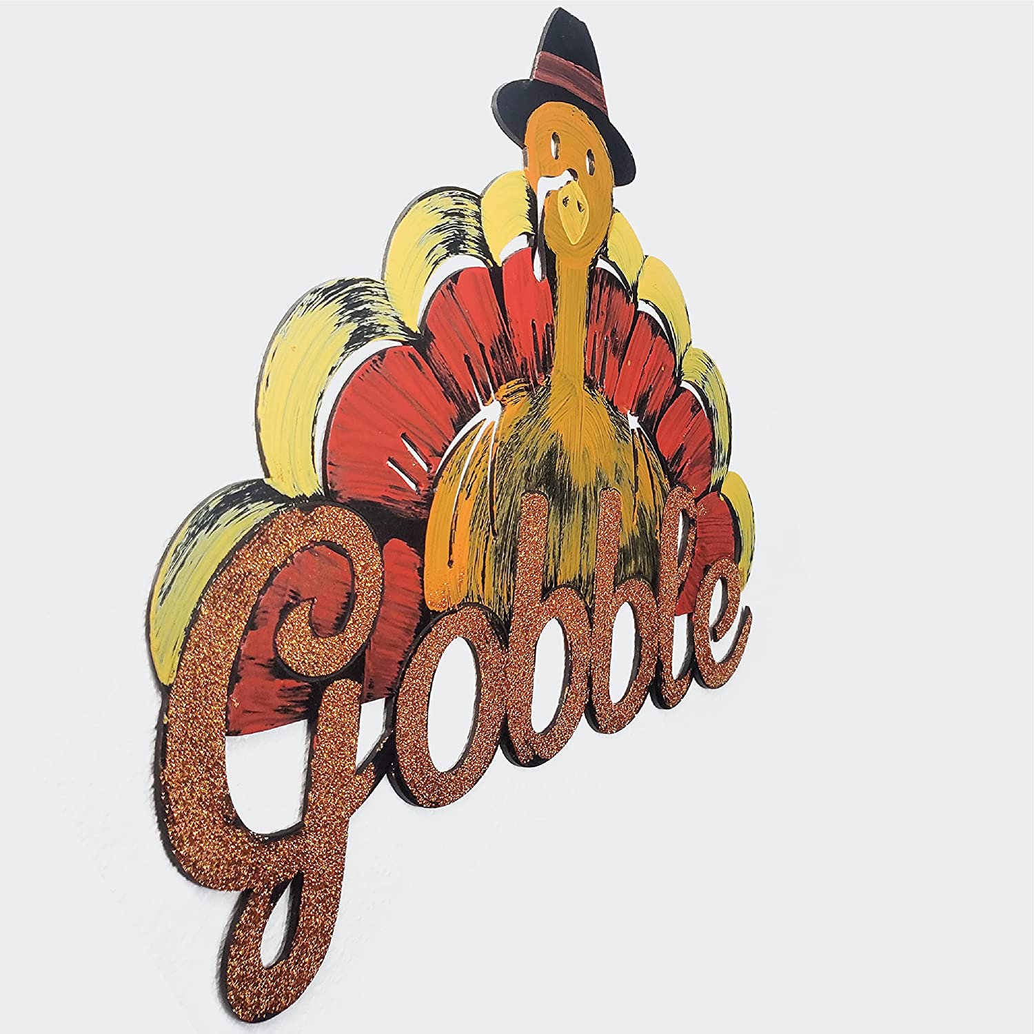 The Holiday Aisle® Thanksgiving Wall Decor, 3d Handpainted Gobble ...