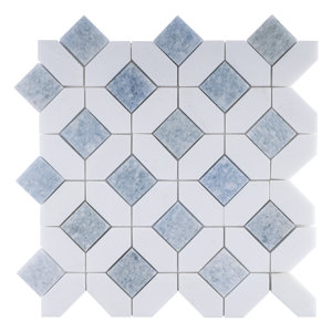 Supreme Tile Natural 2" x 2" Marble Mosaic Tile & Reviews | Perigold