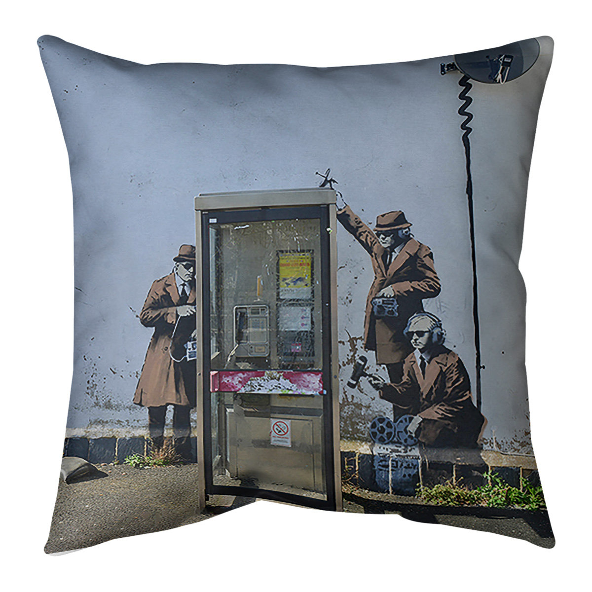 ArtVerse Spy Booth Pillow | Wayfair