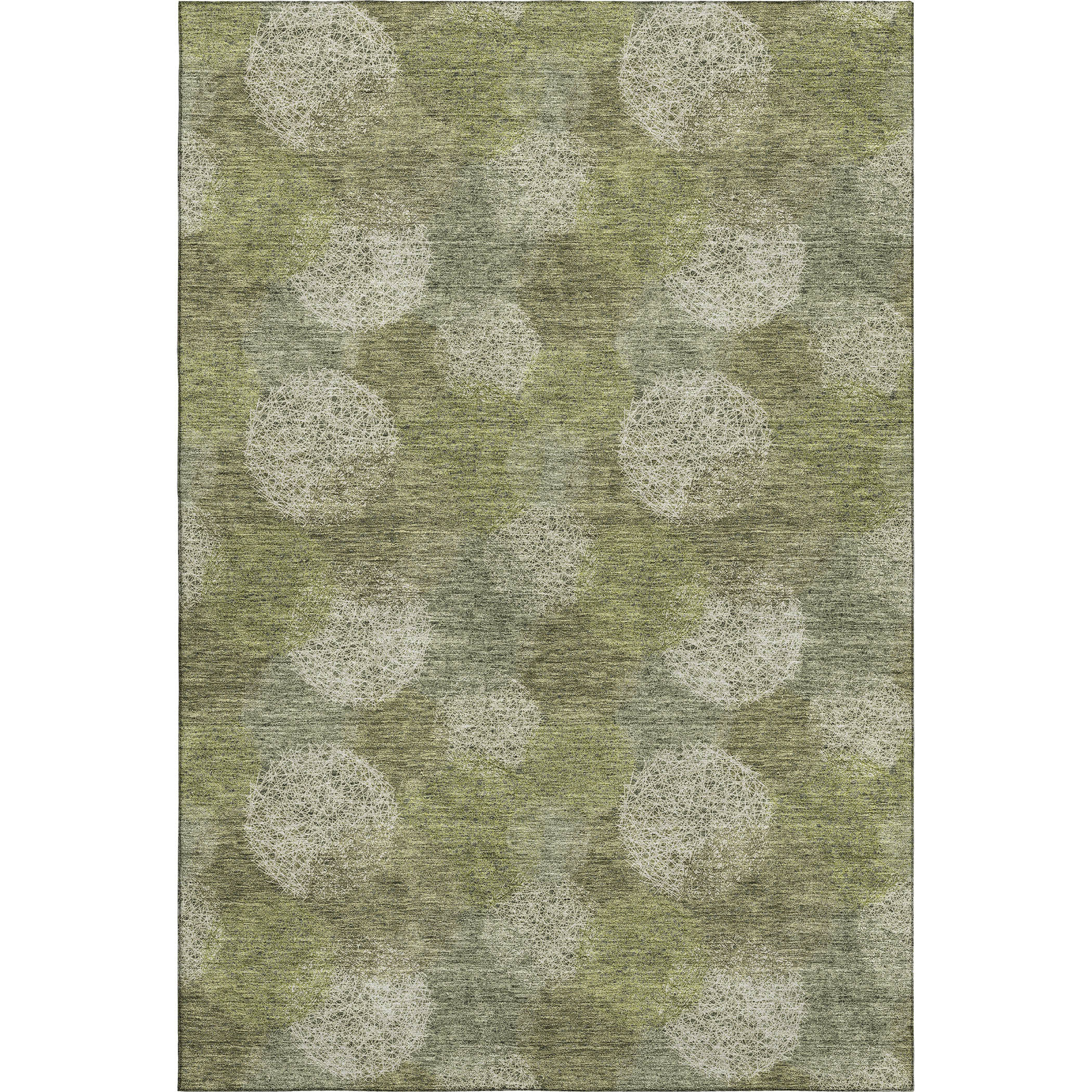Bungalow Rose Premium Machine Washable Prisco Green Rug | Wayfair