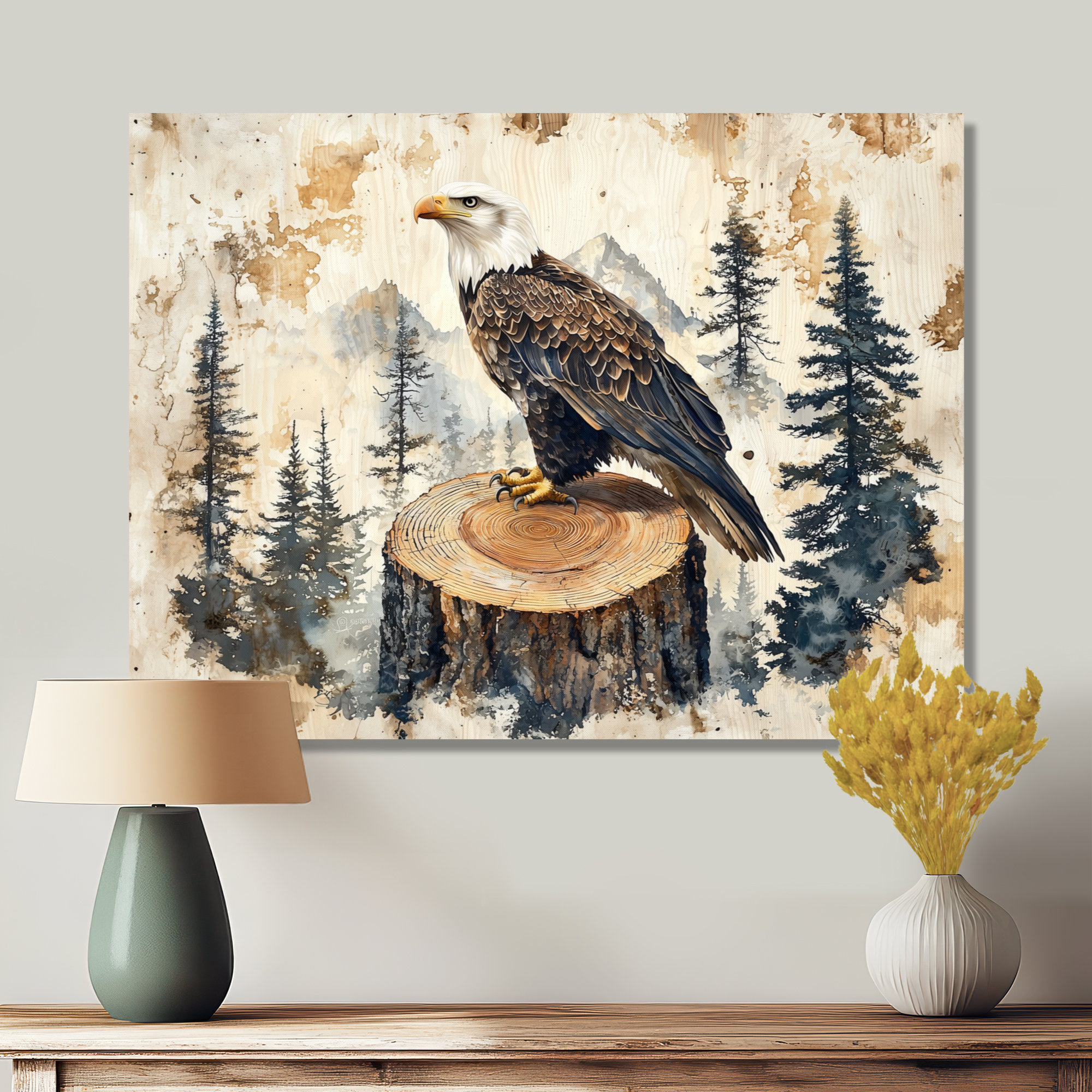 Millwood Pines Glodine Large Eagle The Soaring Sentinel II - Eagle Wall ...