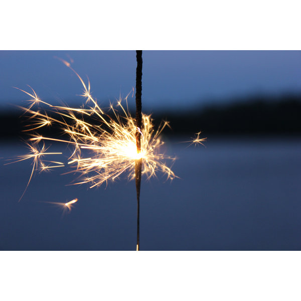 Ebern Designs Night Sparkler - Wrapped Canvas Print | Wayfair