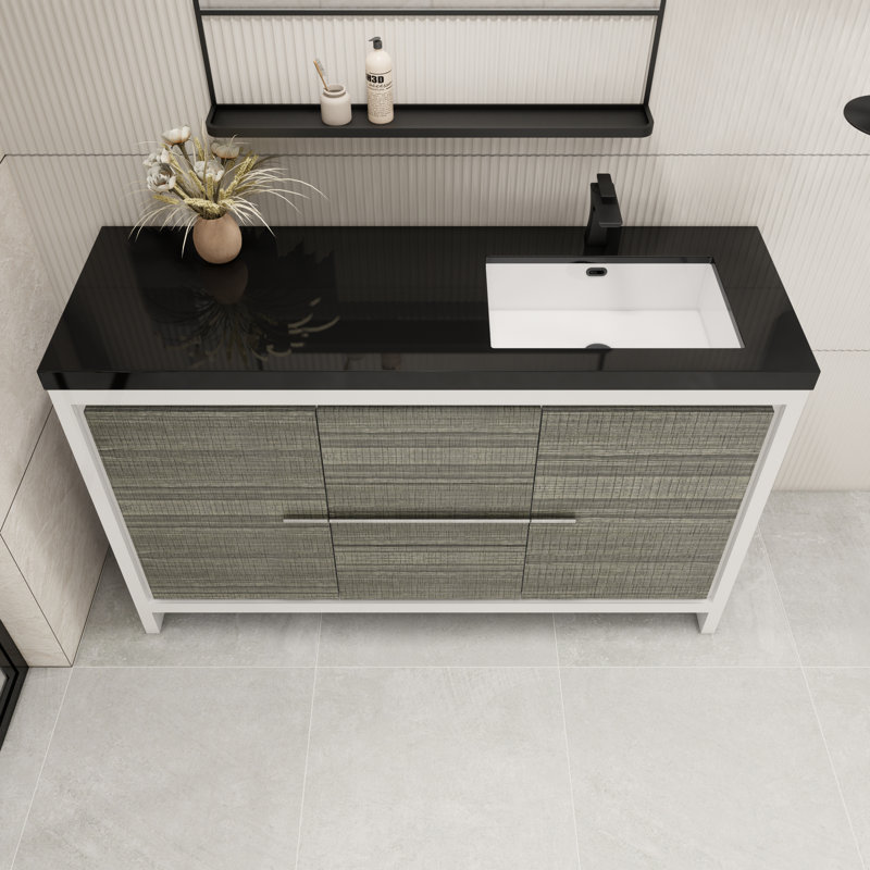 Latitude Run® Enderlin 60" Single Bathroom Vanity Set | Wayfair