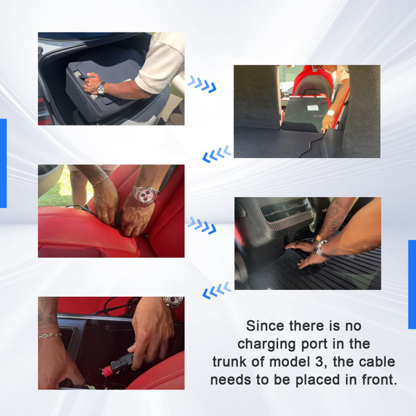 ACOPOWER 35qt Car Refrigerator for Tesla Model Y, Portable Cooler ...