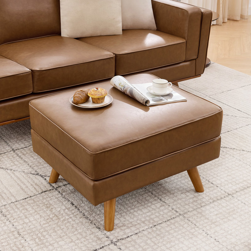 Wrought Studio™ 29.7''W Ottoman & Reviews | Wayfair