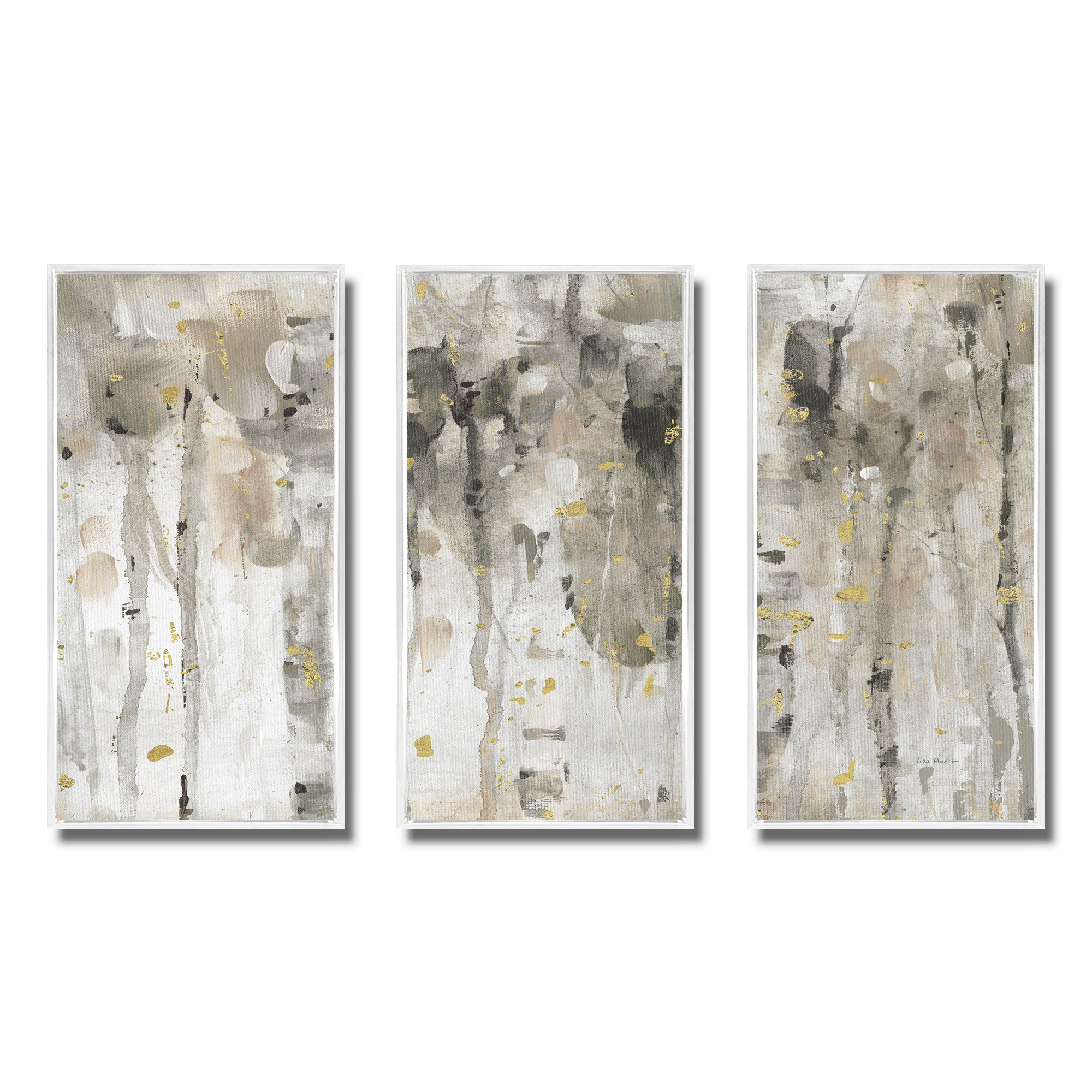 Wade Logan® The Modern Grey Forest IV - Farmhouse Framed Canvas Wall ...