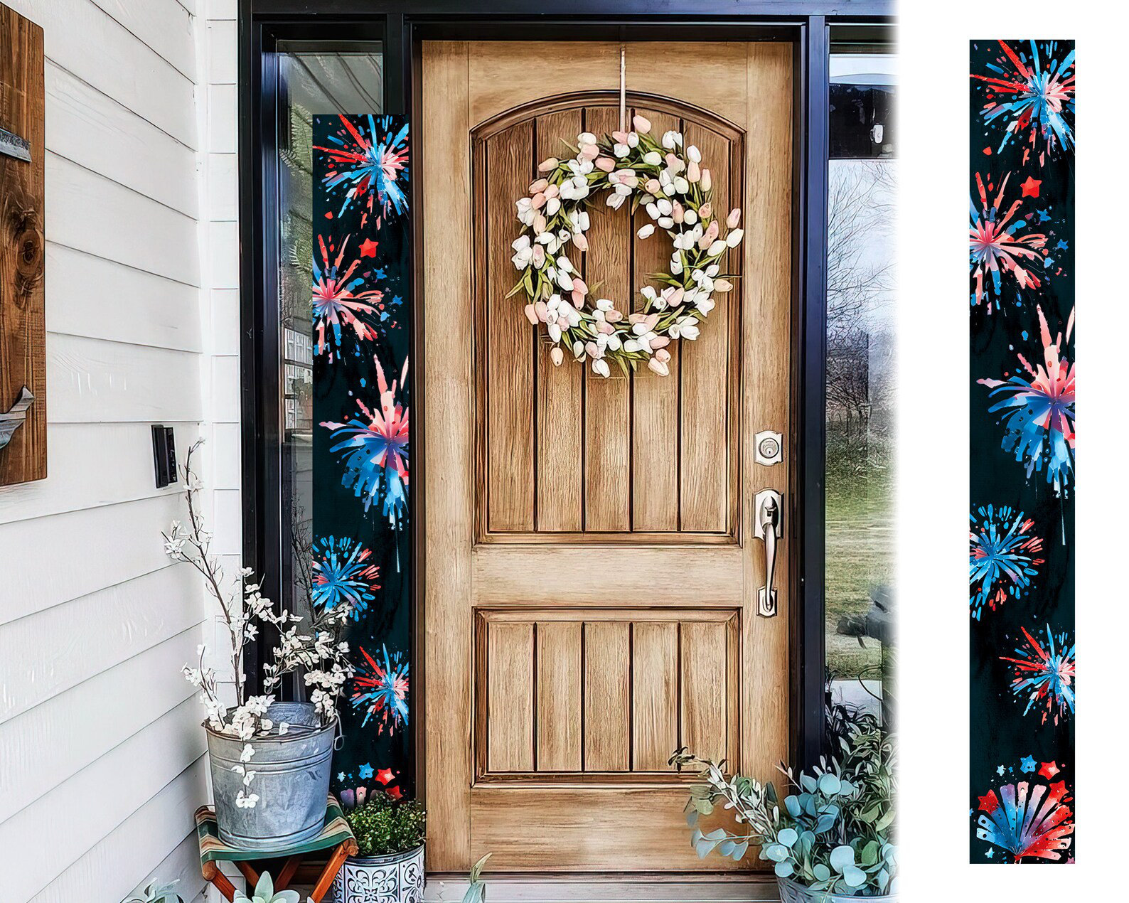 The Holiday Aisle® Amisaday Wood Wall Mounted Outdoor Independence Day ...