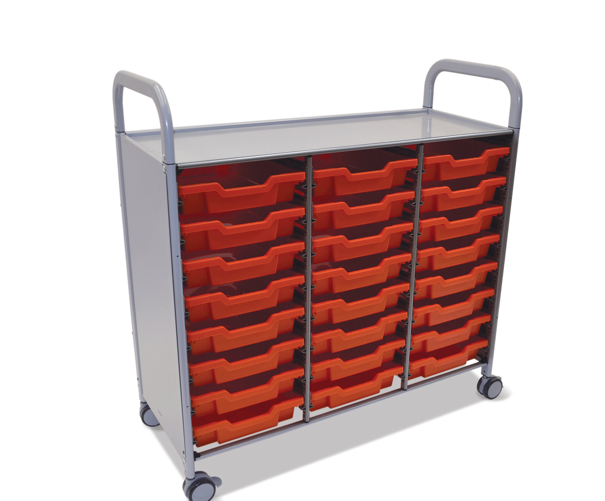 Gratnells Callero Plus Treble Column 24 Compartment Tote Tray Cart with ...