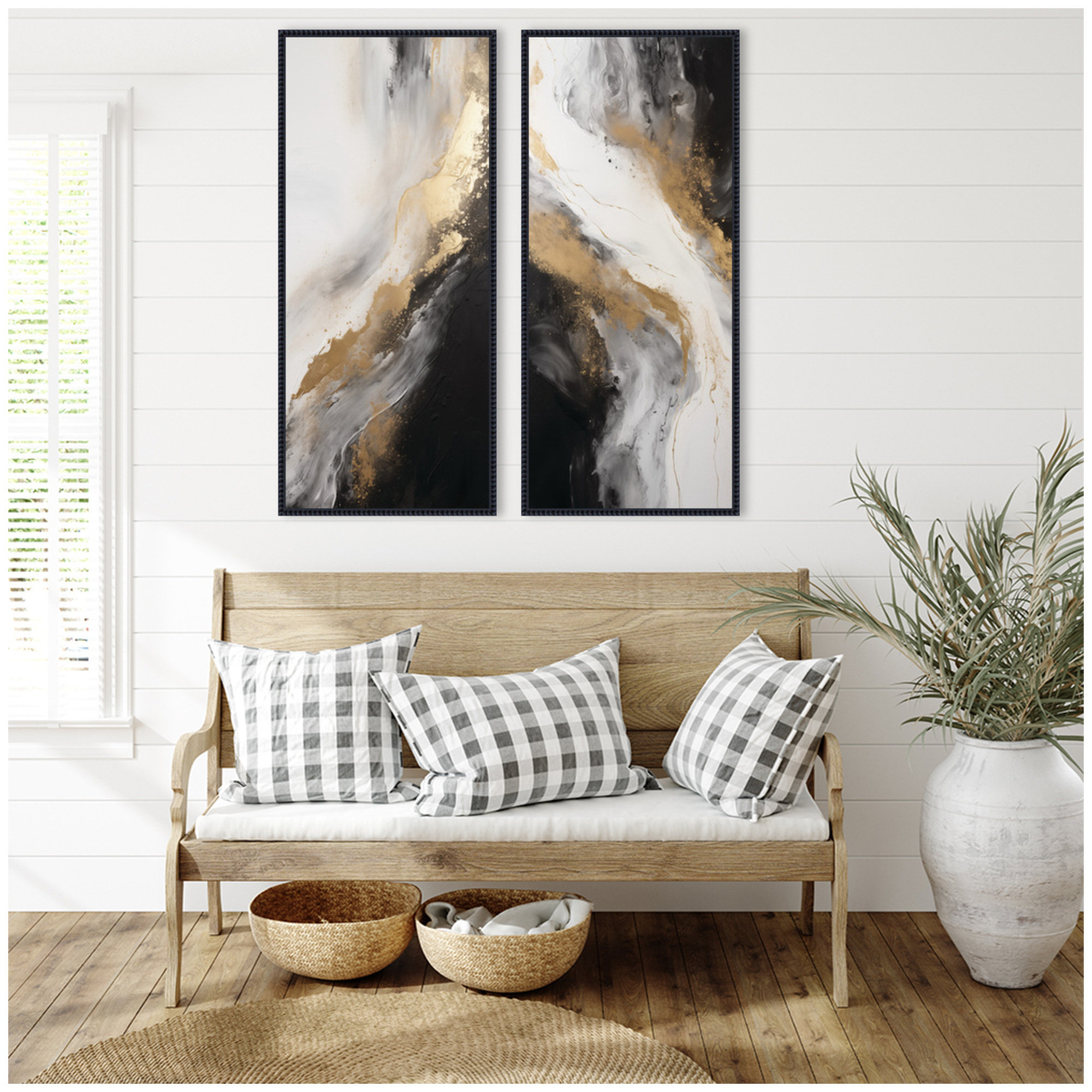 Lark Manor™ Luxe Drift 2 Piece Framed Canvas Wall Art Set by The ...