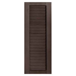 Alpha Shutters Straight Top Full-style Open Louver Shutters Pair ...