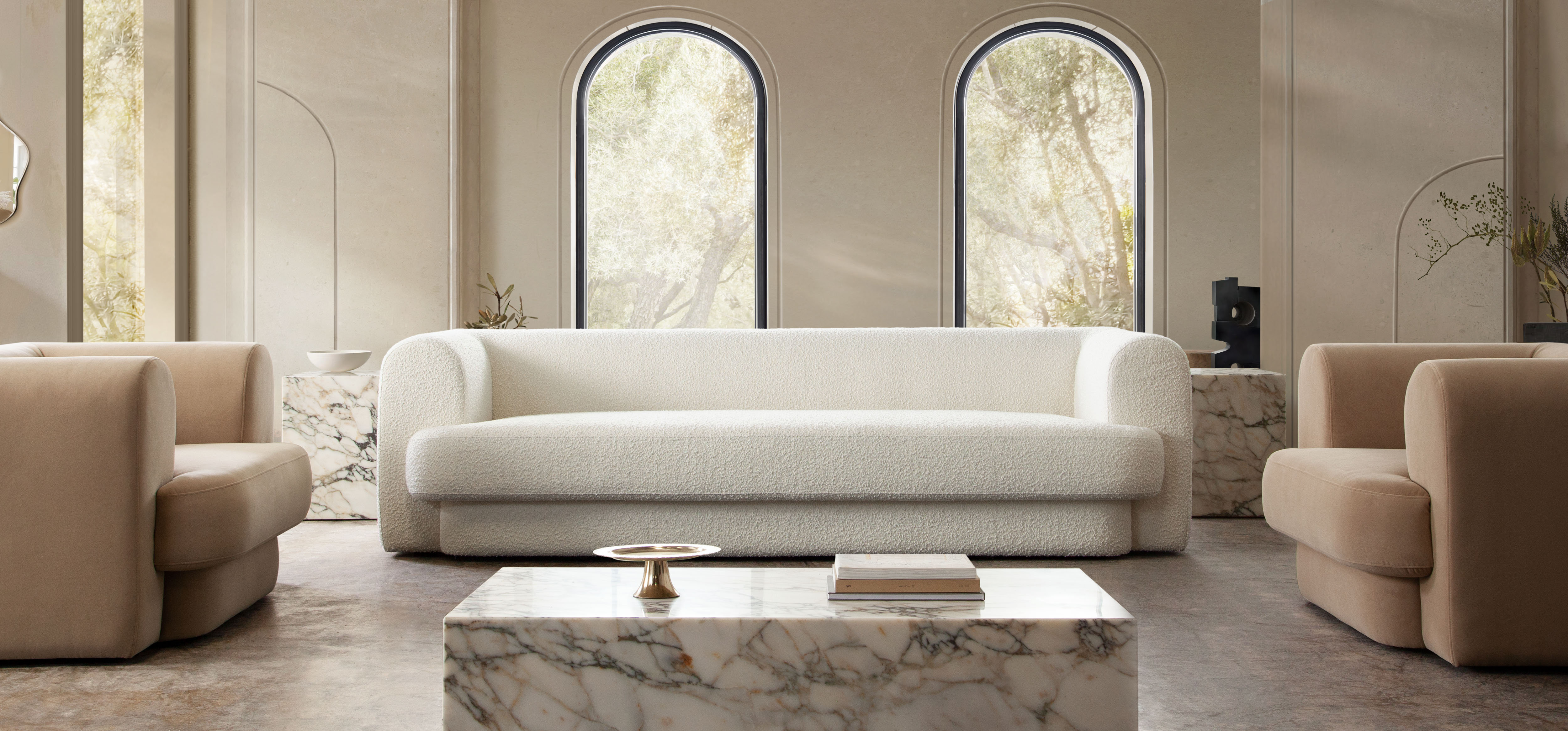 Diamond Sofa Form 99'' Round Arm Sofa | Wayfair