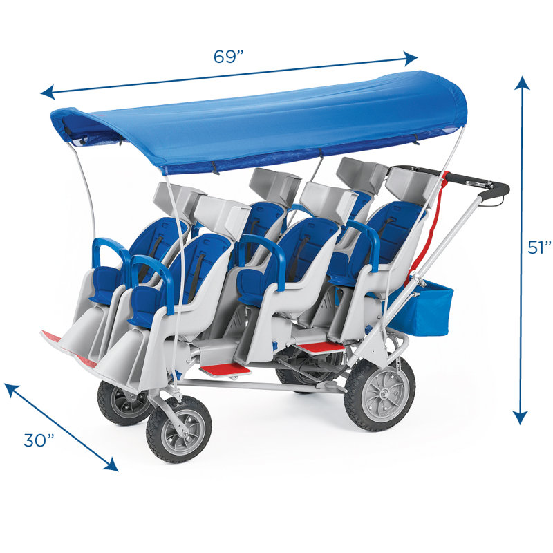 Angeles RUNABOUT 6 Passenger Stroller | Wayfair