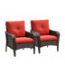 Red Barrel Studio® Wicker Rattan Patio Chair with Cushions & Reviews ...