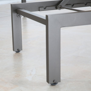 Wade Logan® Allijah Outdoor Metal Chaise Lounge Set with Table ...