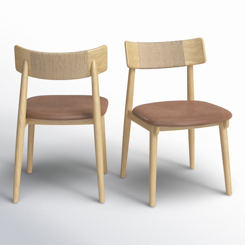 AllModern Sakina Leather Low Back Side Chair | Wayfair