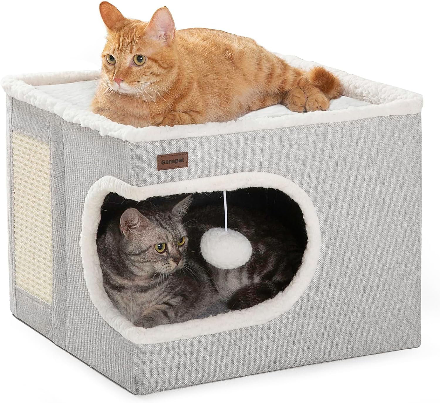 Tucker Murphy Pet™ Faizon Cat Bed for Indoor Cats Cube House Covered ...