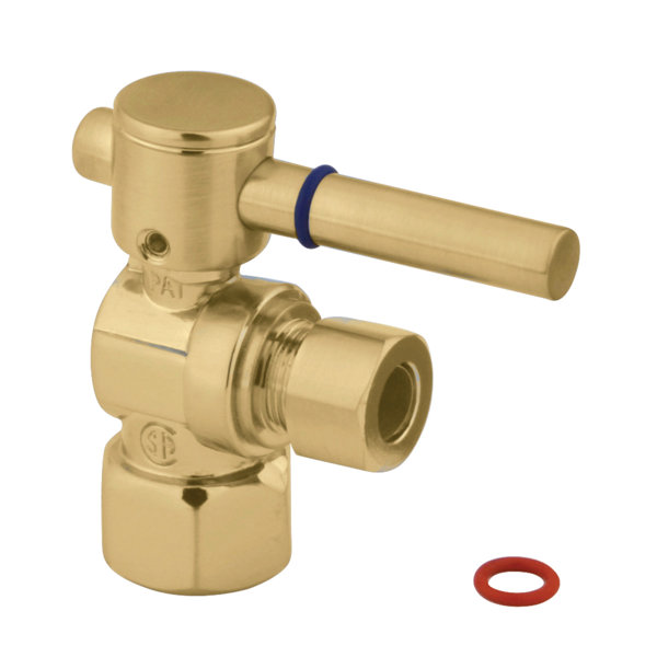 Kingston Brass Concord 1/2-Inch FIP x 3/8-Inch OD Comp Quarter-Turn ...