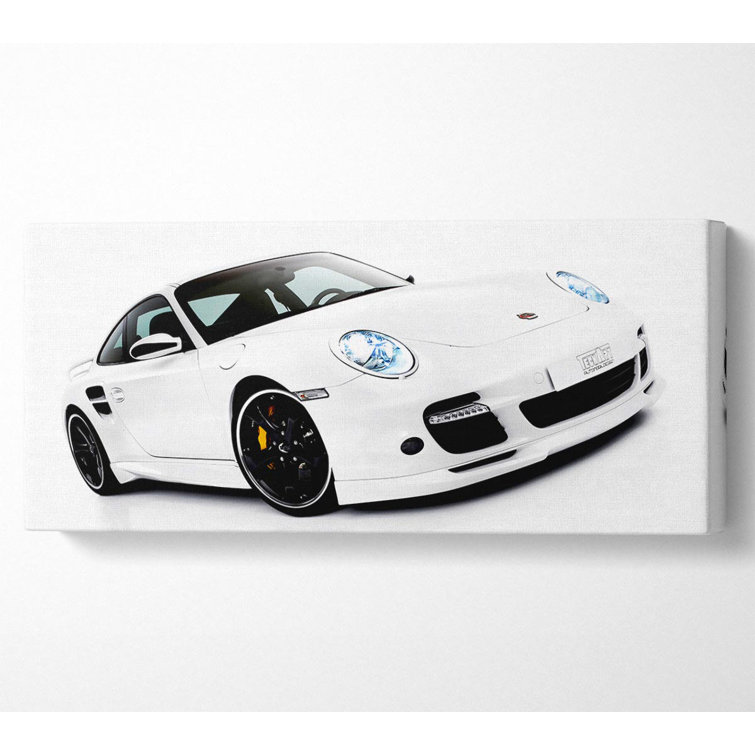 Ebern Designs Porsche 911 Gt White - Wrapped Canvas Art Prints ...