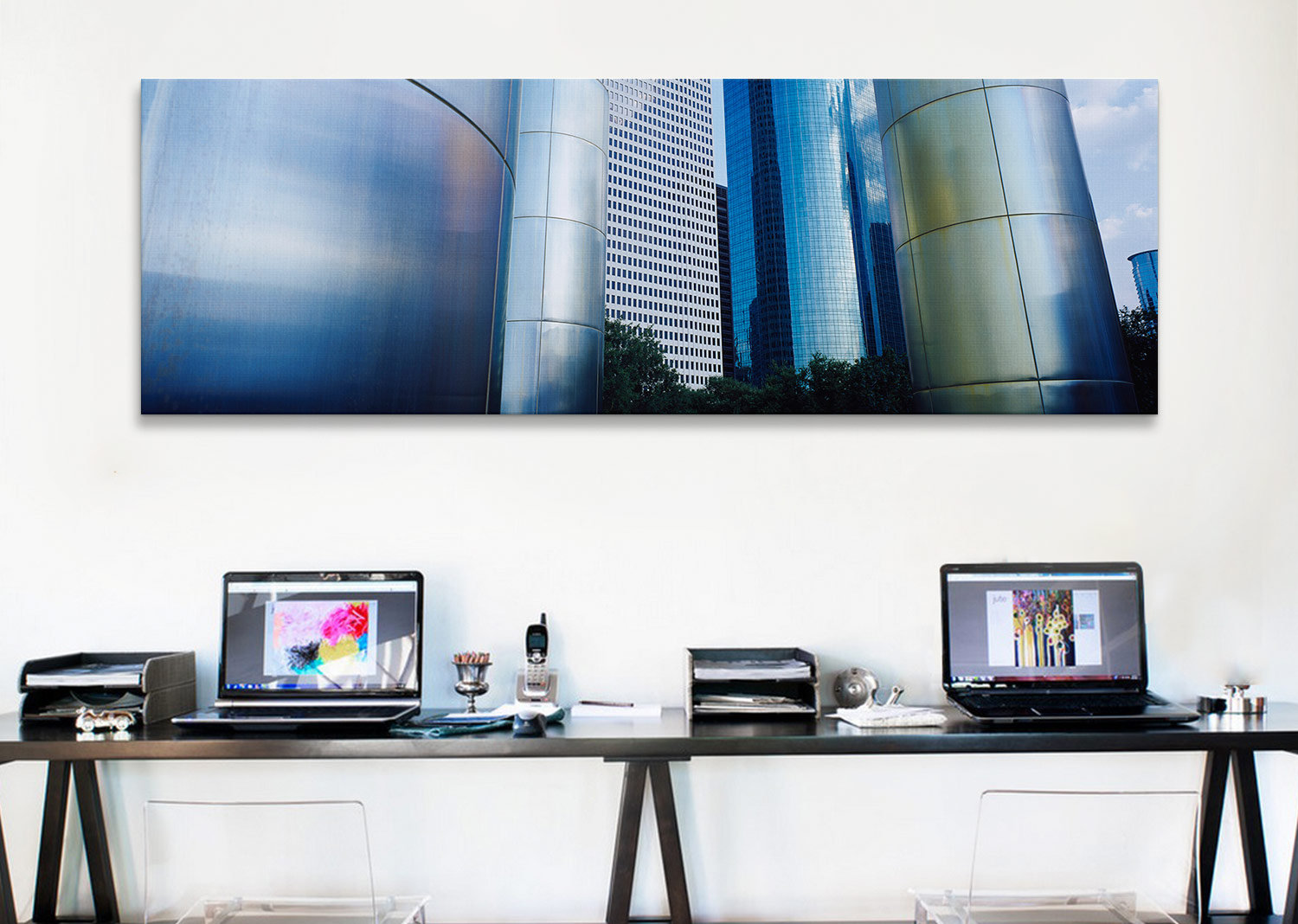 East Urban Home 'Buildings in a City, Houston, Texas' Photographic ...