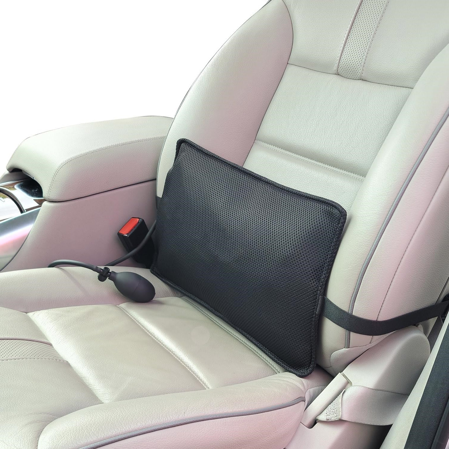 ARMIJU Inflatable Lumbar Support Pillow for Car and Office Chair with ...