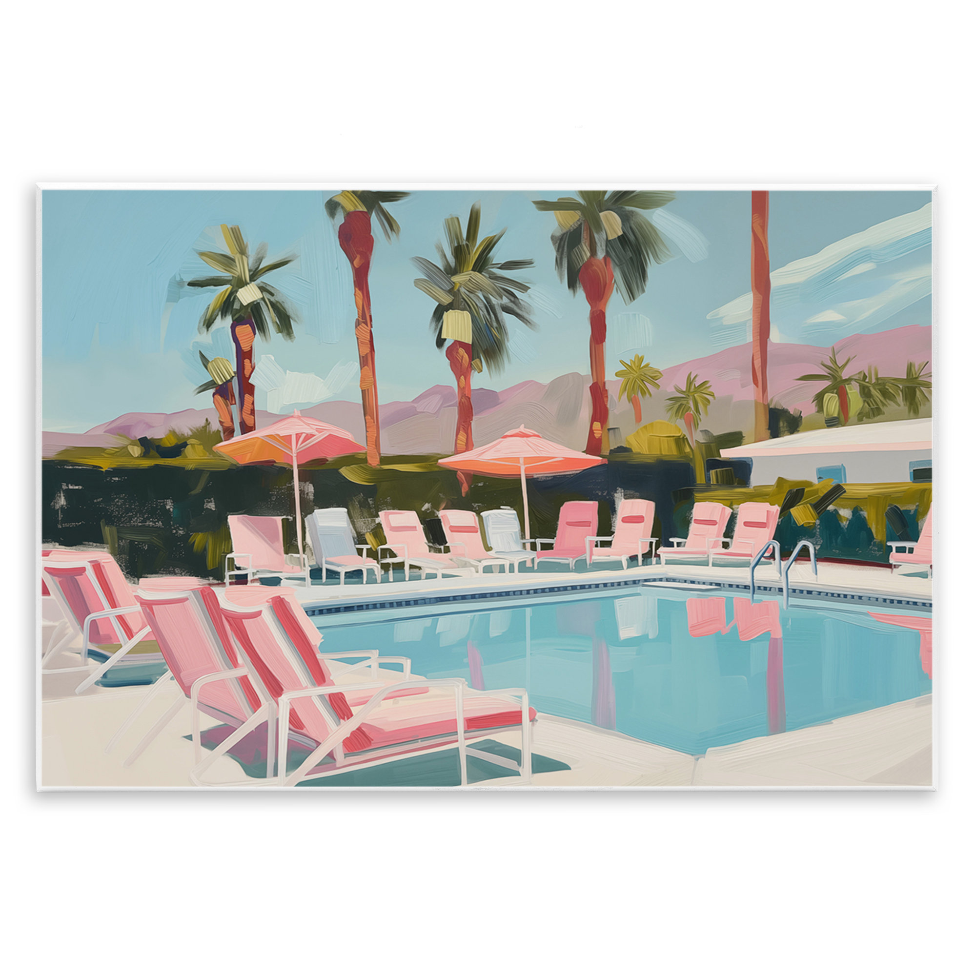 Highland Dunes Palm Springs Swimming Pool Wall Plaque Art by Arlington ...